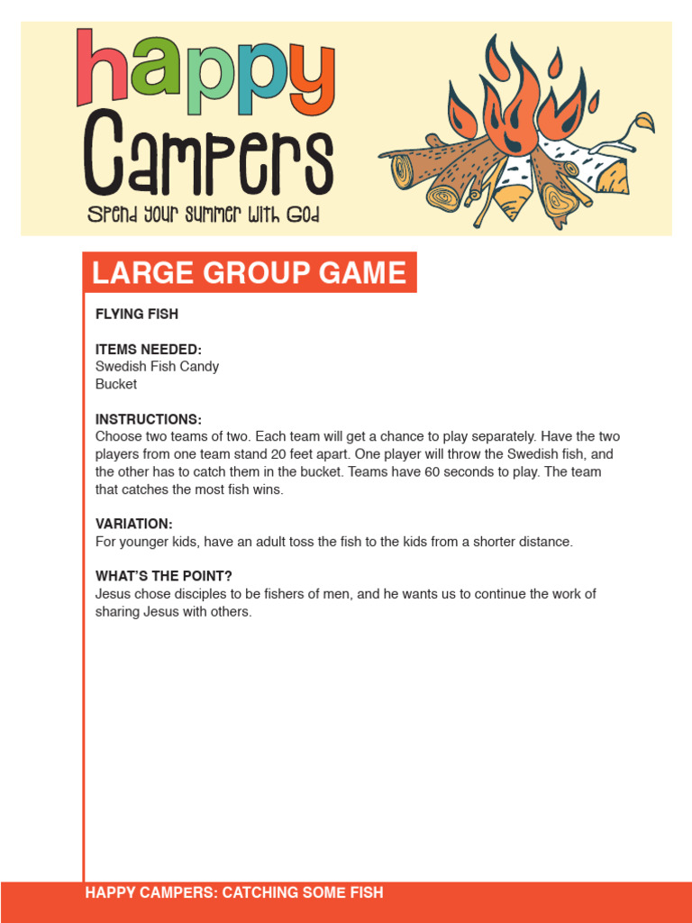 Catching Fish: A Fun Camp Game | PDF