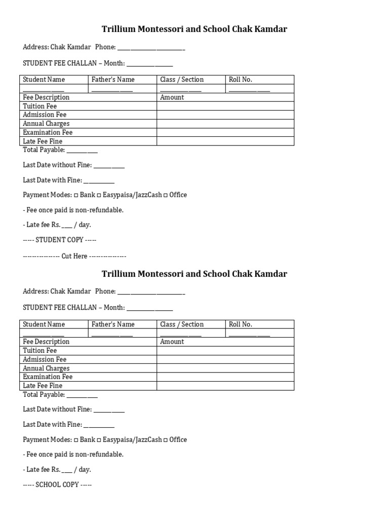 Compressed Two Copy Challan | PDF