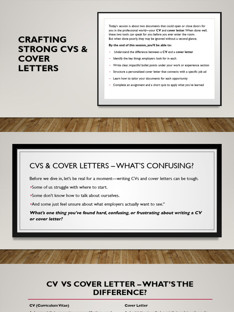 Crafting Strong CVs & Cover Letters - Build Your Best Self (BYBS ...
