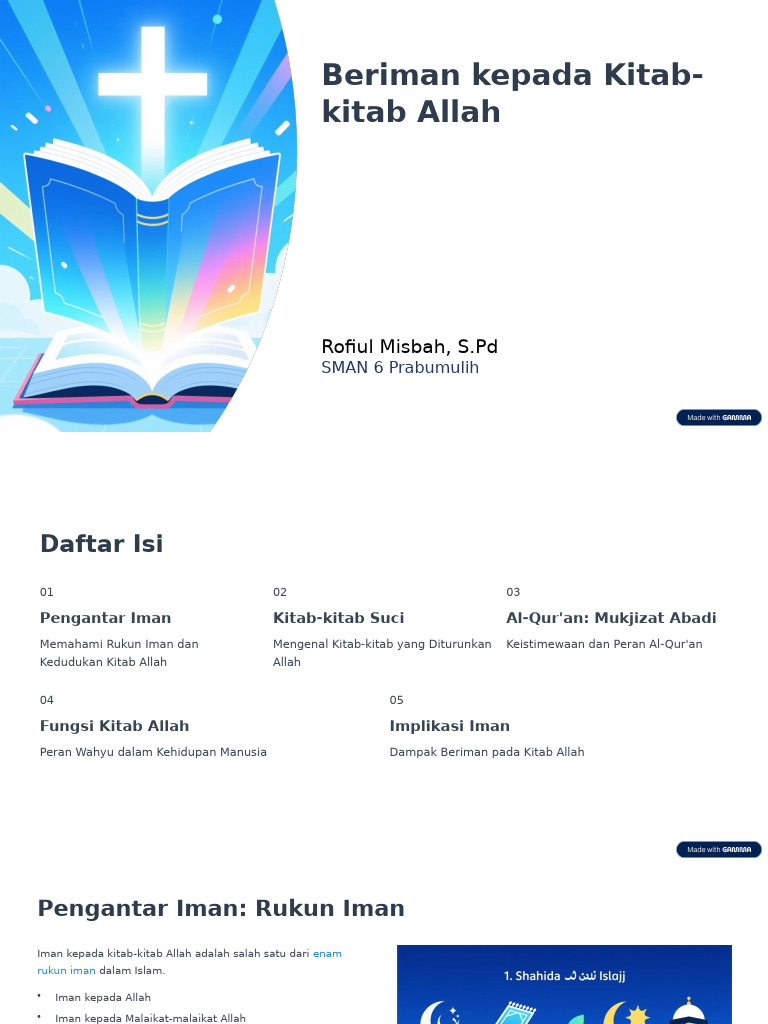 Pentingnya Iman pada Kitab Allah | PDF