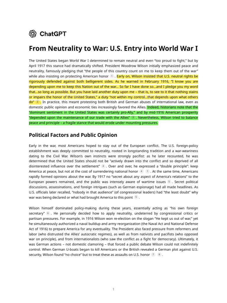 Impact of the Zimmermann Note on Neutrality | PDF | Conflicts ...