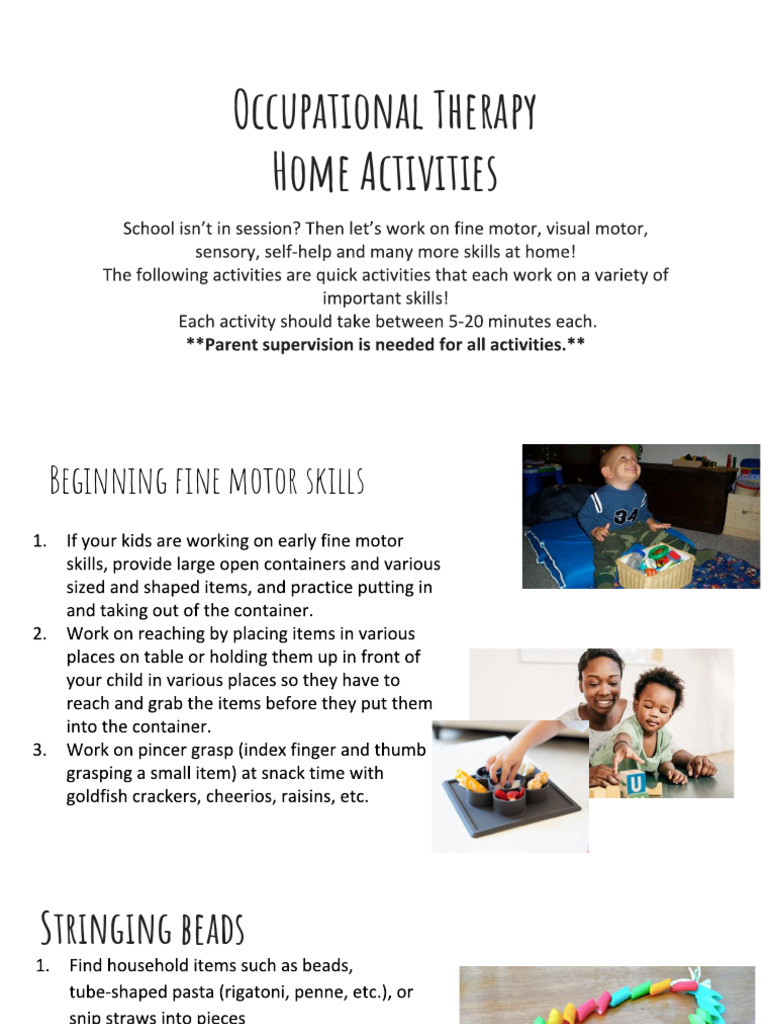 2020 OT Home Activities | PDF