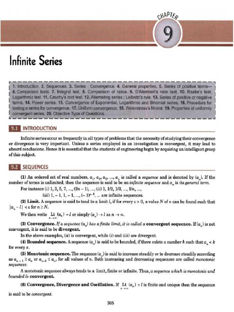 Infinite Series Bs Grewal | PDF
