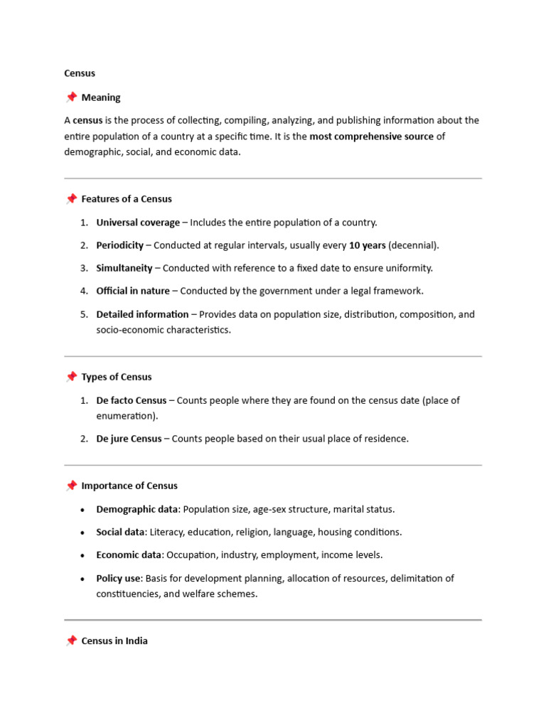 Understanding the Census Process | PDF