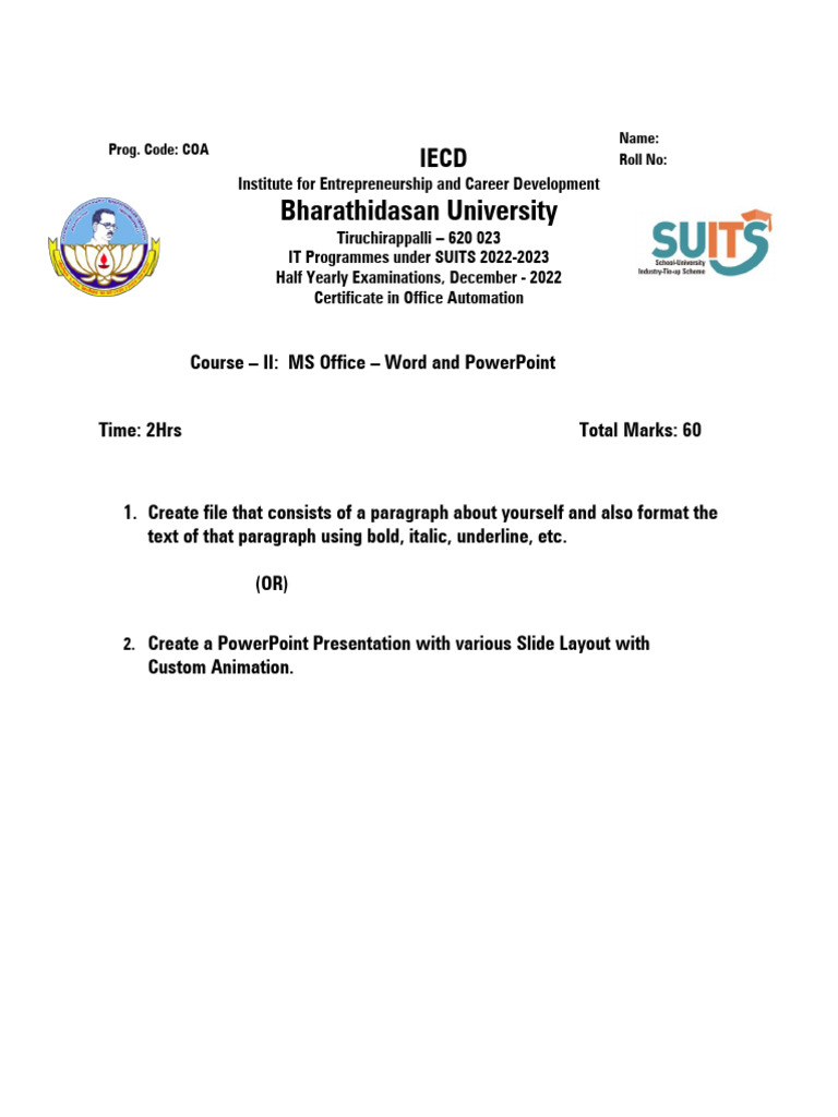 COA - Practical 1 | PDF