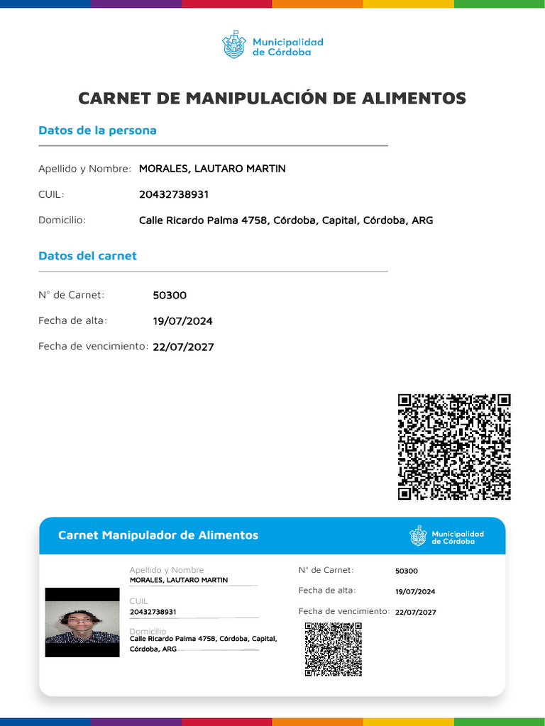 Carnet QR CarnManip 1721358000000 | PDF