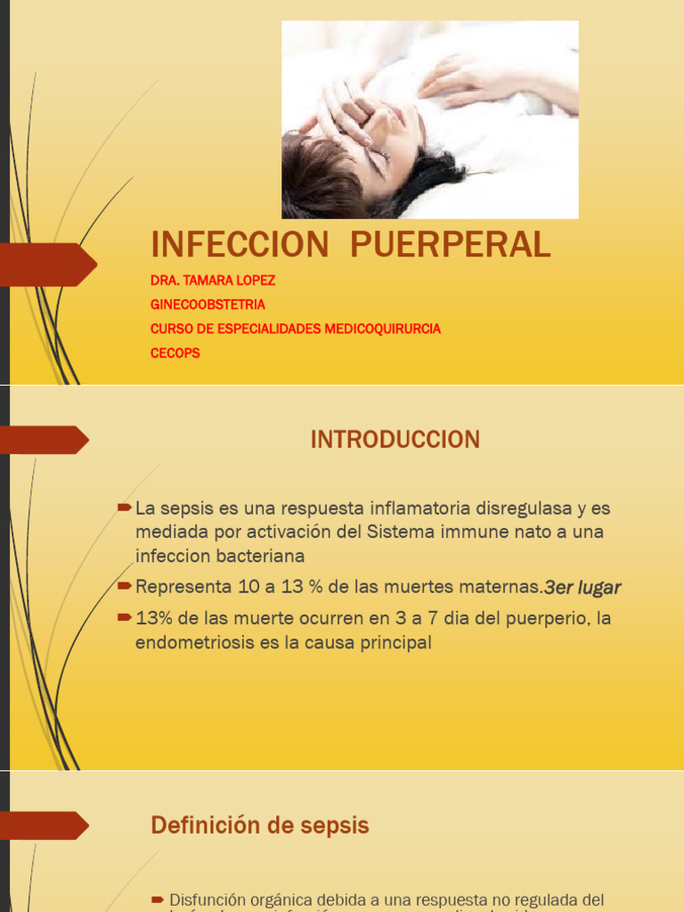Infeccion Puerperal | PDF | Septicemia | Especialidades Medicas