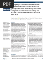 Diffusion of Innovations. 5th Ed. | PDF