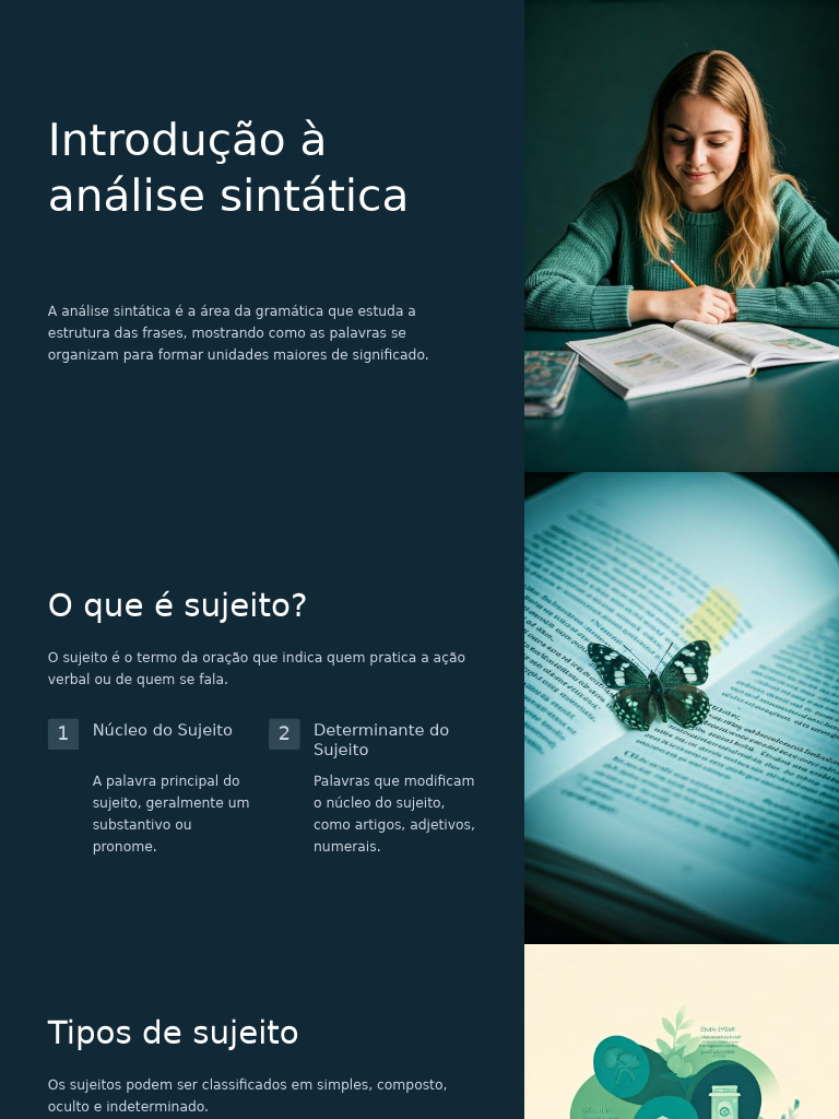 09 - Análise Sintática - Sujeito e Predicado | PDF | Assunto (gramática) | Predicado (gramática)