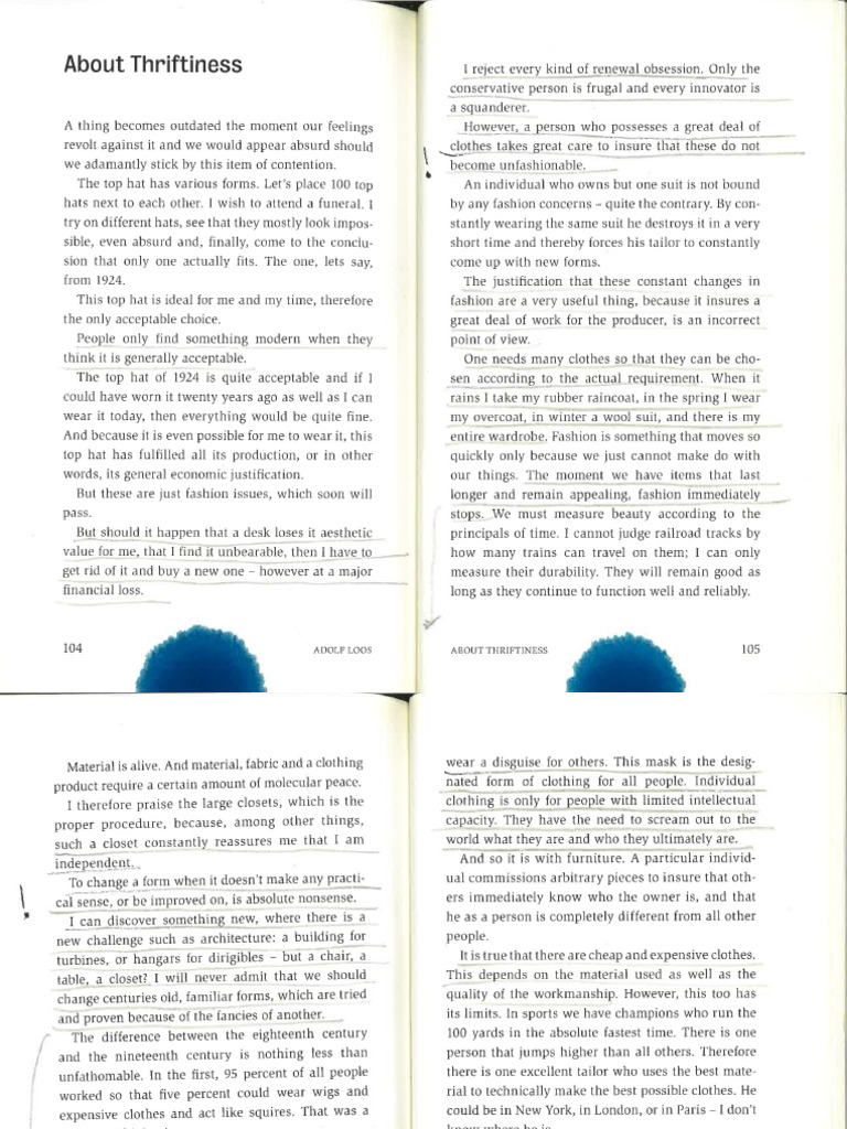 About Thriftiness | PDF