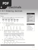 Ordering Decimals | PDF | Numbers | Mathematical Notation