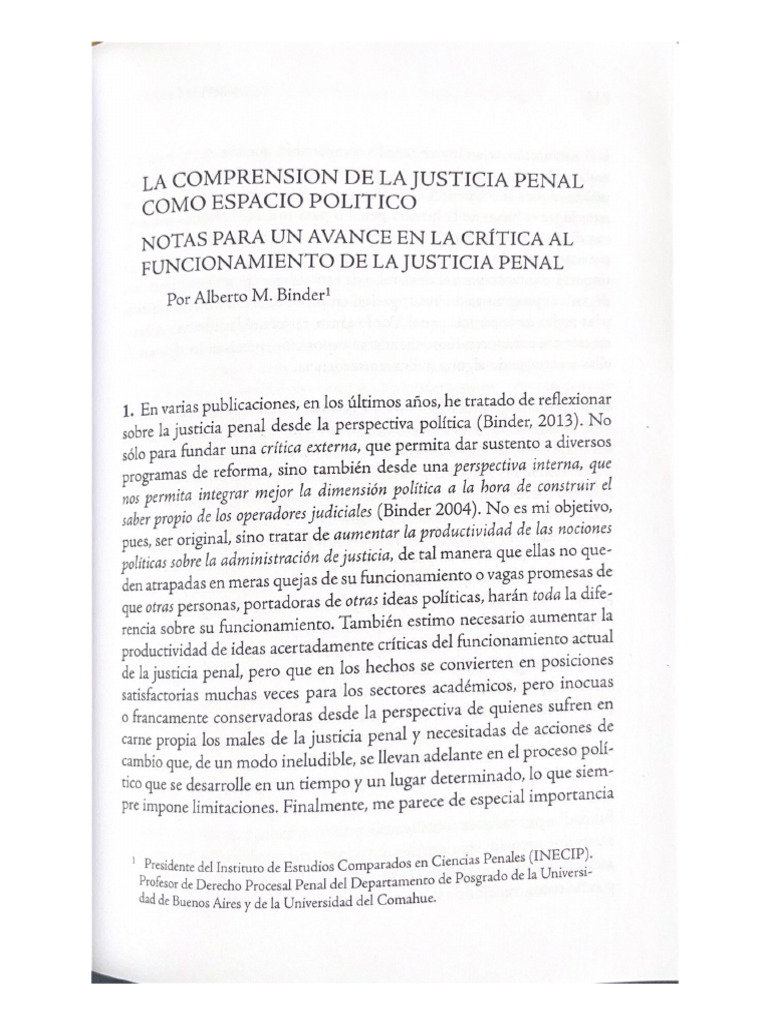 La Comprension de La Justicia Penal | PDF