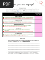 5 Love Languages Test | PDF