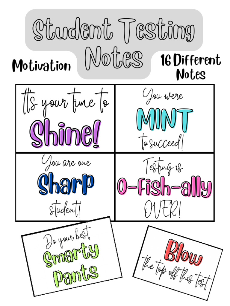 Student Testing Motivation Strategies | PDF