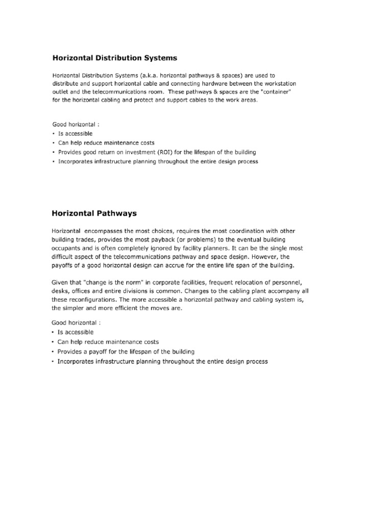Structured Cabling Systems - Section 2 Pathways 1 | PDF