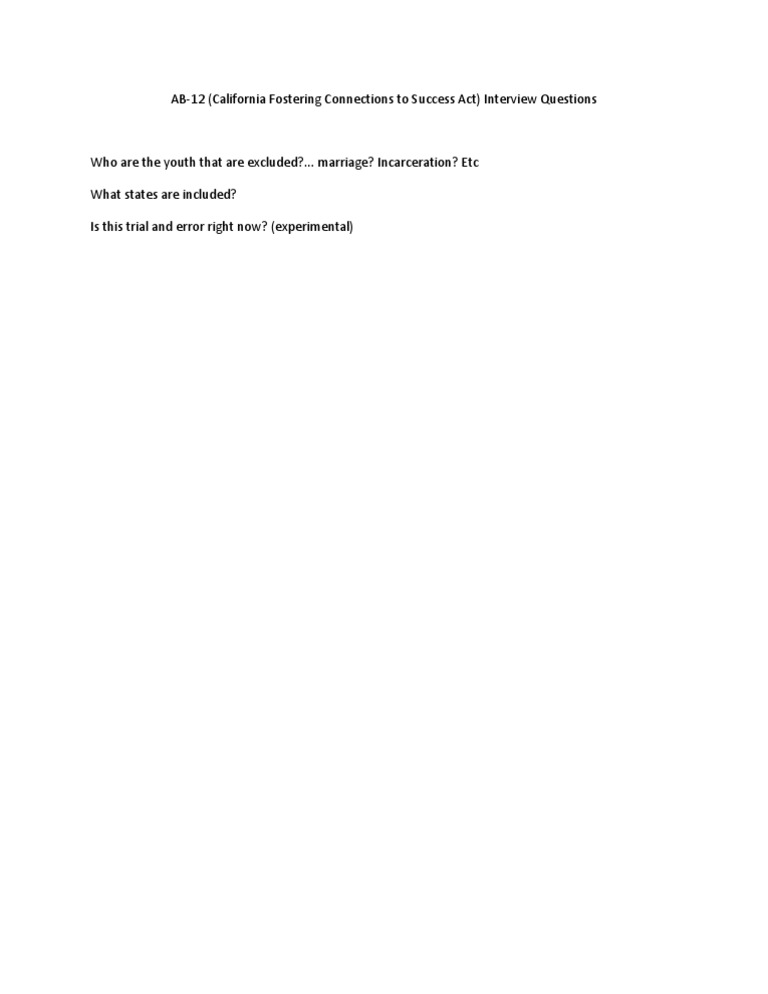 AB-12 Interview Questions Overview | PDF