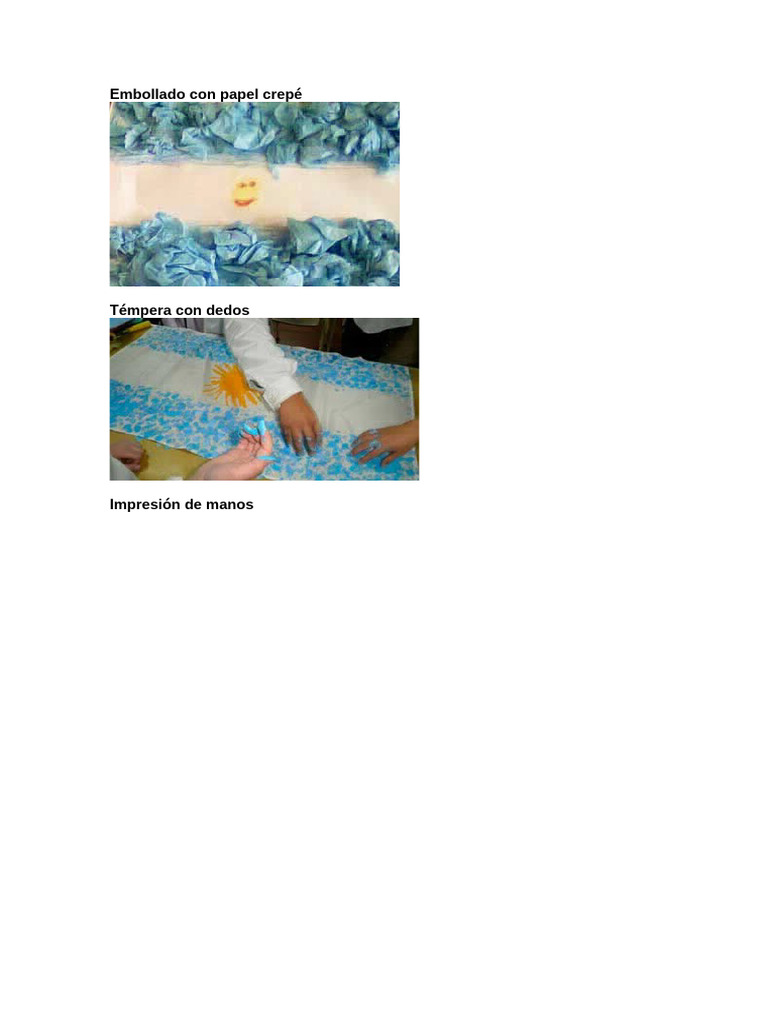 Banderas Creativas con Manos | PDF