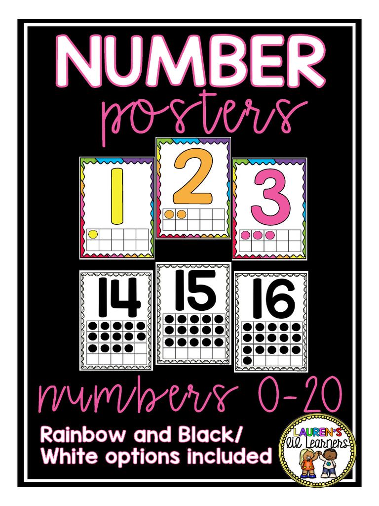 Posters: Nu Mbers 0-20 | PDF
