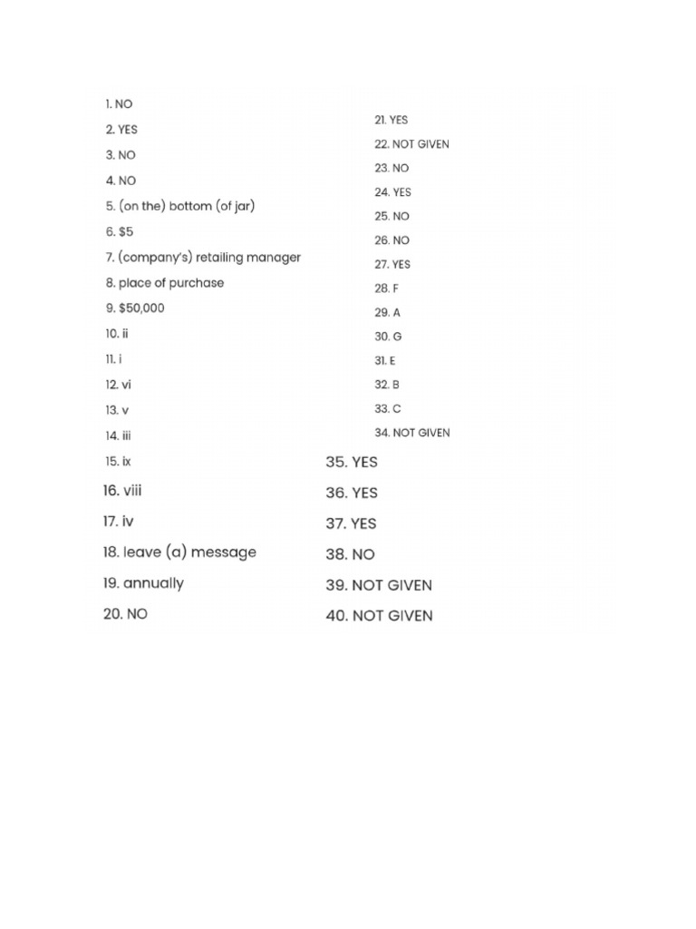 Answer Test 5 | PDF
