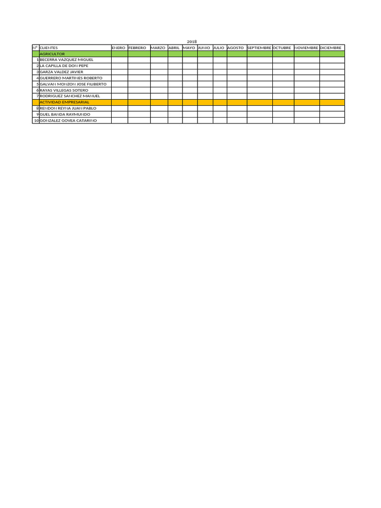 Formato Clientes | PDF