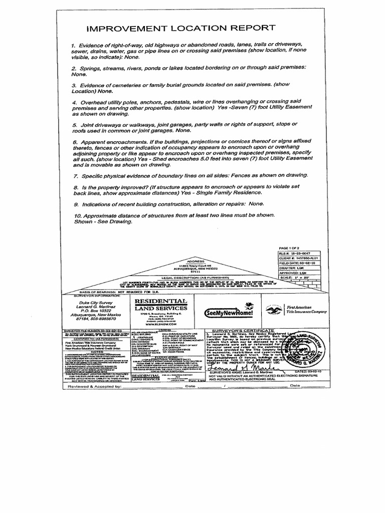 Approved Survey | PDF