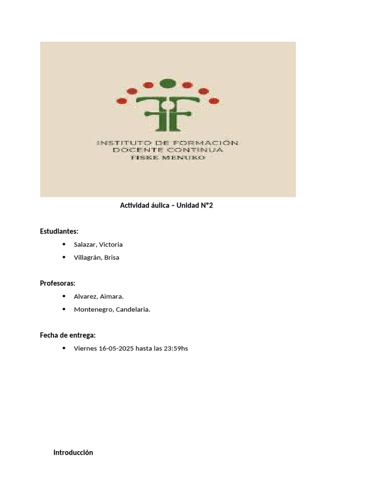 Salazar V - Villagran B - Actividad Sobre SIPCE. | PDF | Enseñando ...