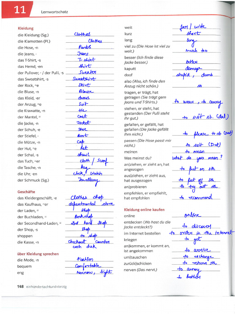 A1 Einheit - 11 | PDF