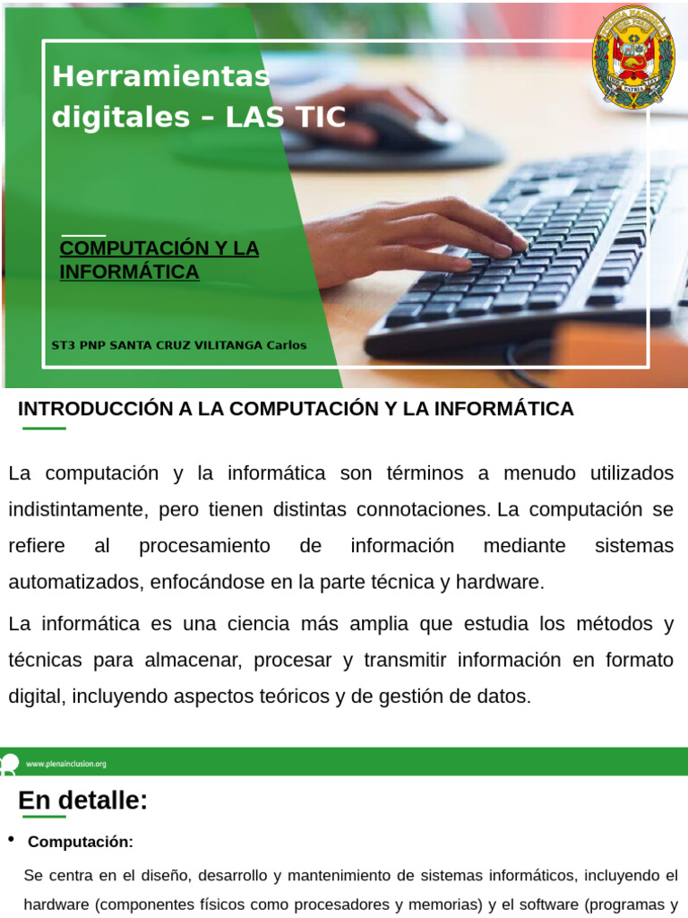 Computación e Informática: Definiciones y TIC | PDF | Informática ...