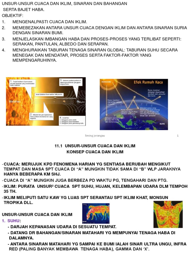 11.1 Unsur-unsur Cuaca Dan Iklim