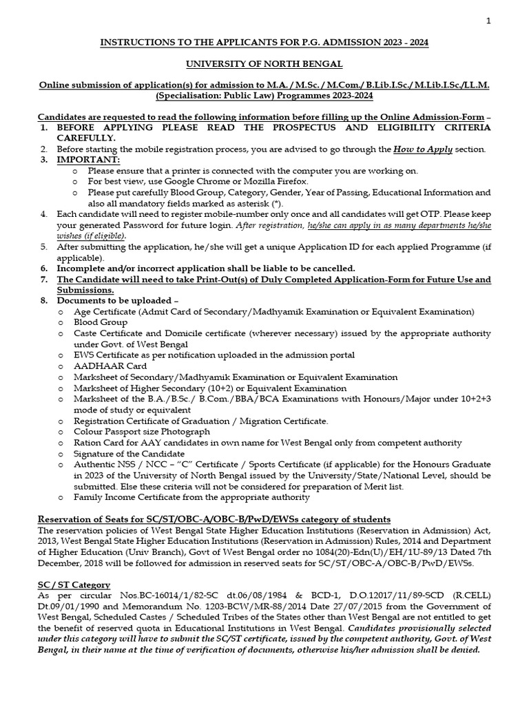 Nbu_instructions to the Applicants | PDF