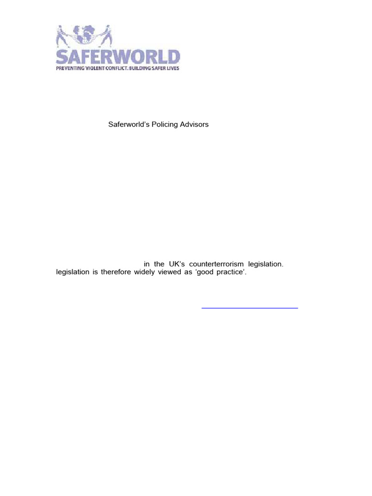 Counterterrorism Legislation Overview | PDF | Patriot Act | National ...