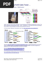 rj45 Color Coding | PDF | Electrical Connector | Electrical Components