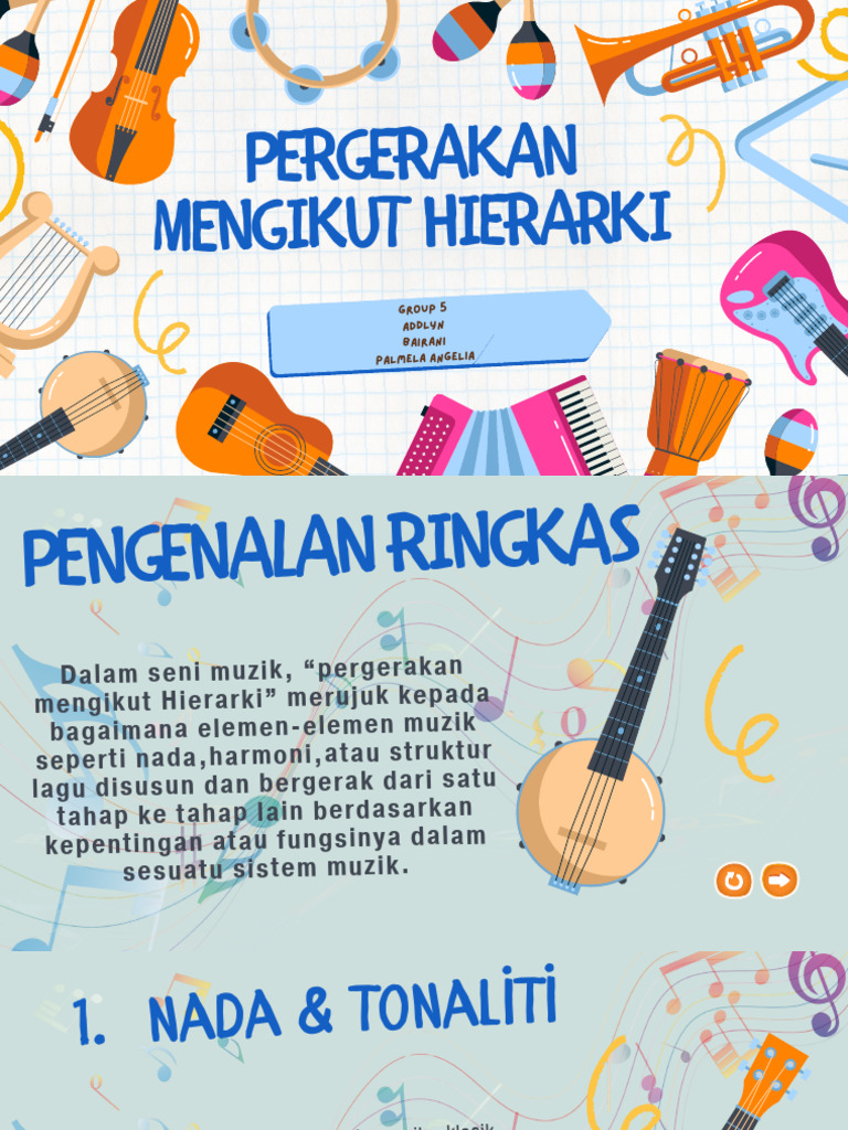 Musical Instruments Presentation White and Colour Educational Style ...