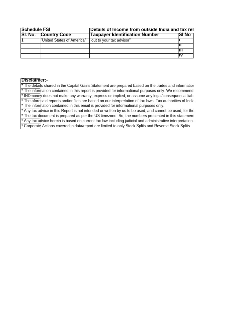 Ganesh Schedule Fsi Xx25181465 Fy24 25 v015 | PDF | Taxes | Taxation In ...