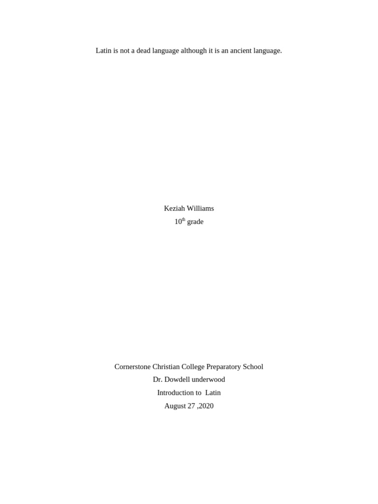 Latin | PDF