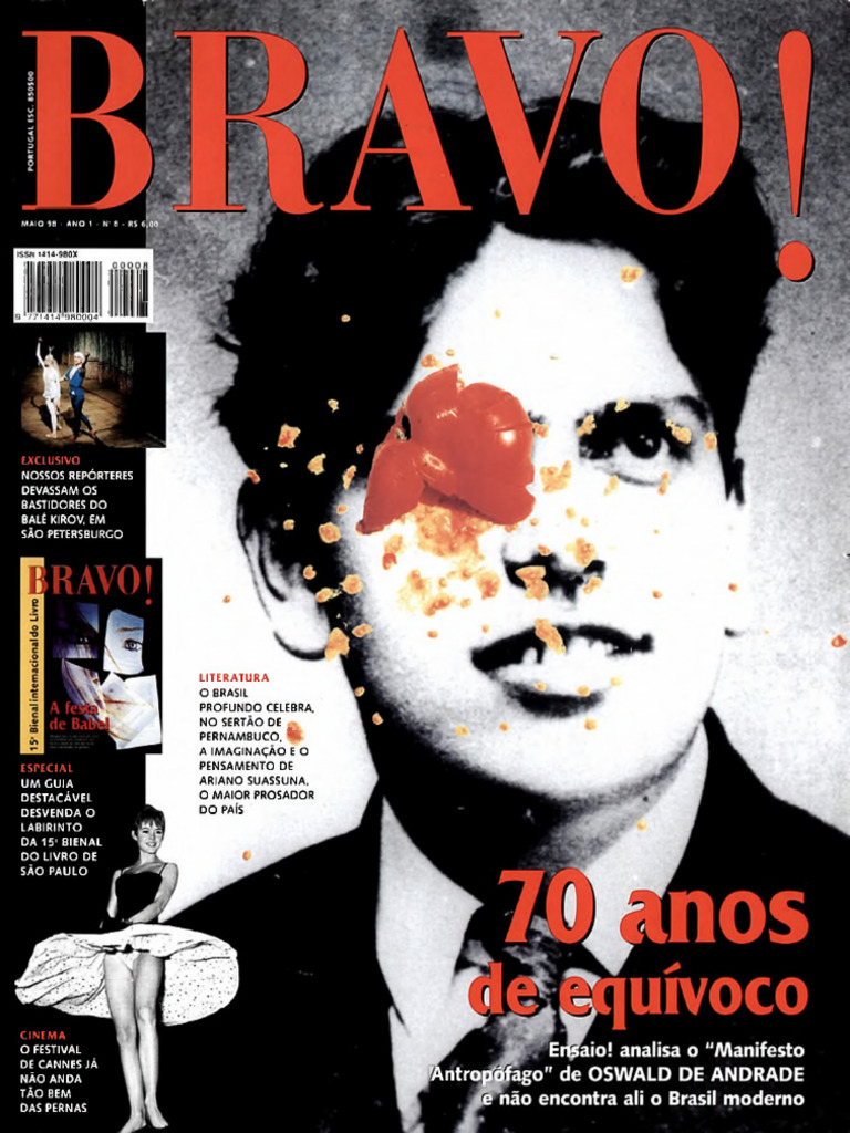 Revista Bravo! - N. 008 - Mai 1998 - Oswald de Andrade - 70 Anos de ...