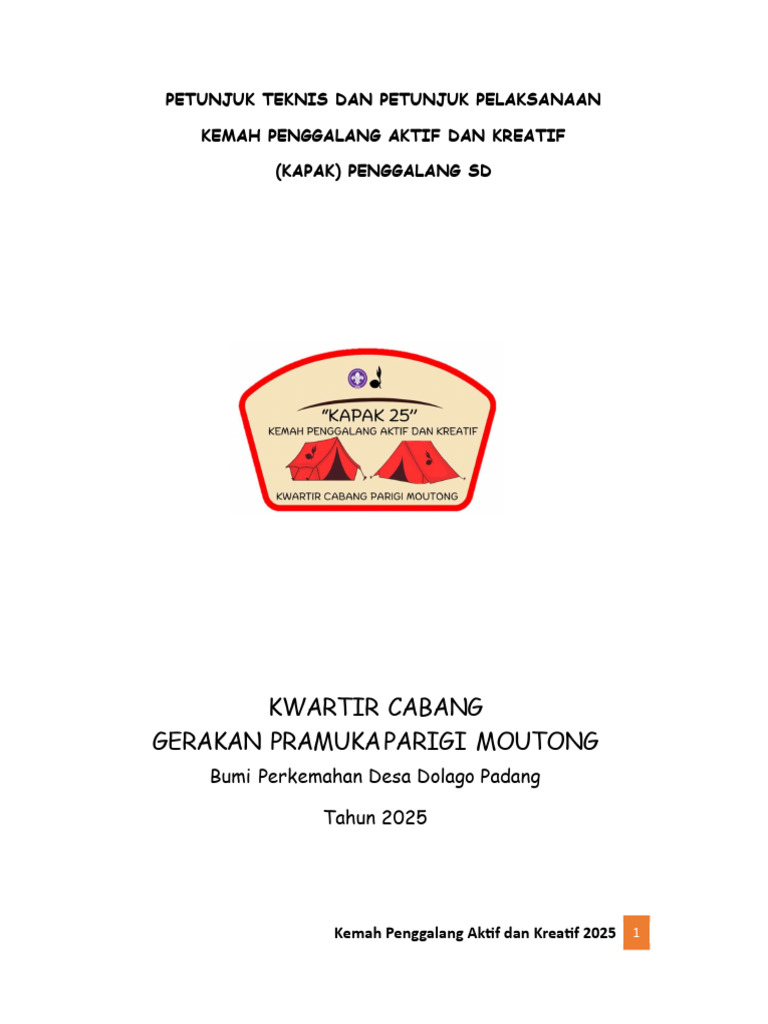 Petunjuk Teknis Dan Pelaksanaan Lomba SD | PDF