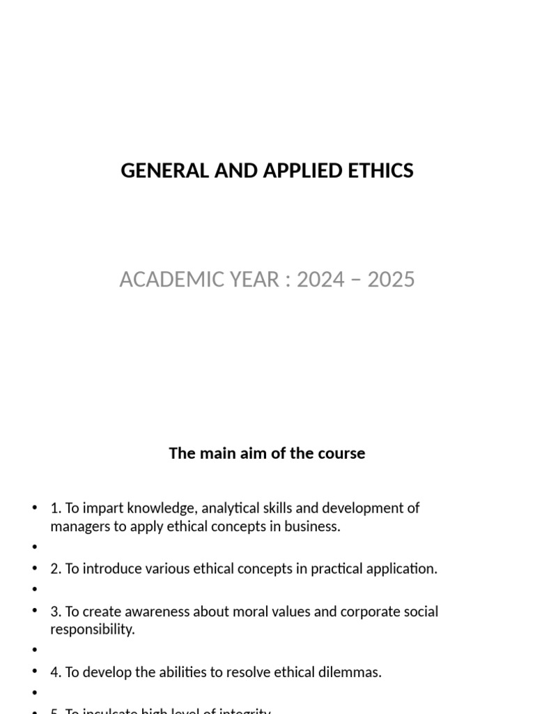 General and Applied Ethics Full Notes | PDF | Bookkeeping | Human ...