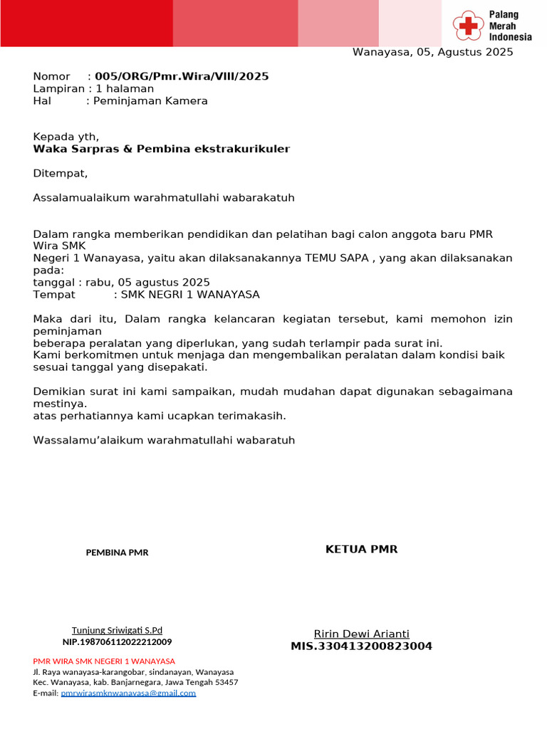 Surat PMR (1) - 2 | PDF