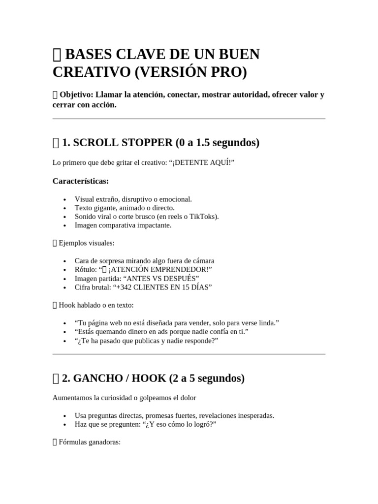 Bases Clave de Un Buen Creativo | PDF