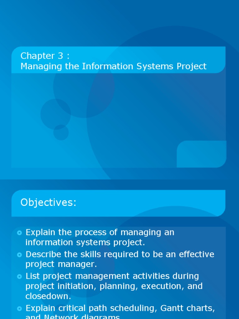 Managing The Information Systems Project | PDF | Project Management ...