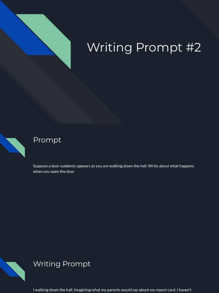 Writing Prompt #2 | PDF