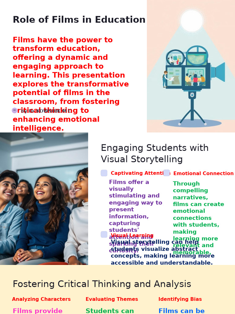 Transformative Role of Films in Education | PDF | Learning | Critical ...