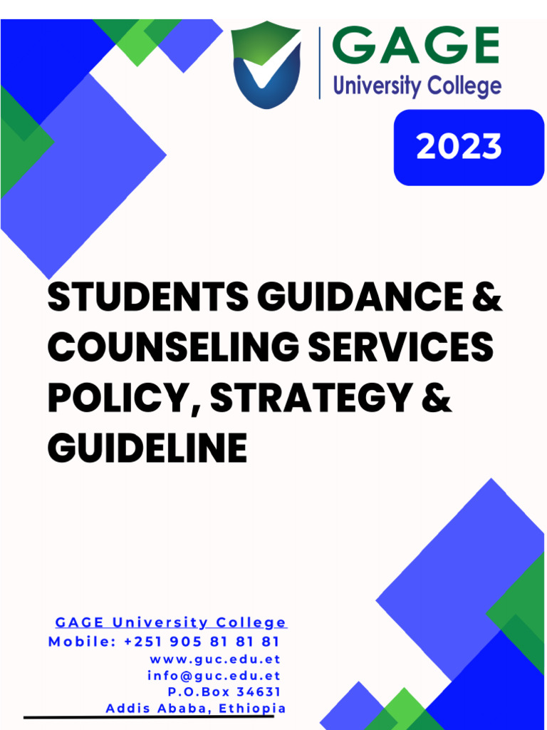 Student Counseling Policy and Guidelines | PDF | Psychotherapy ...