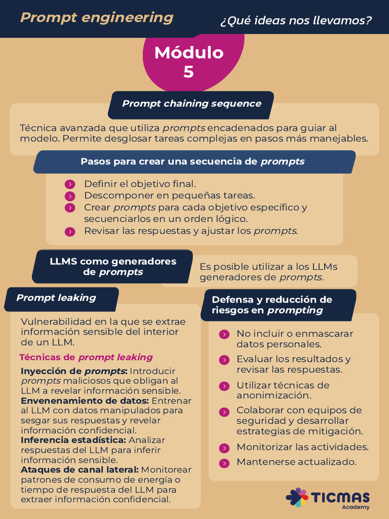 Prompt Engineering Resumen Modulo5 | PDF