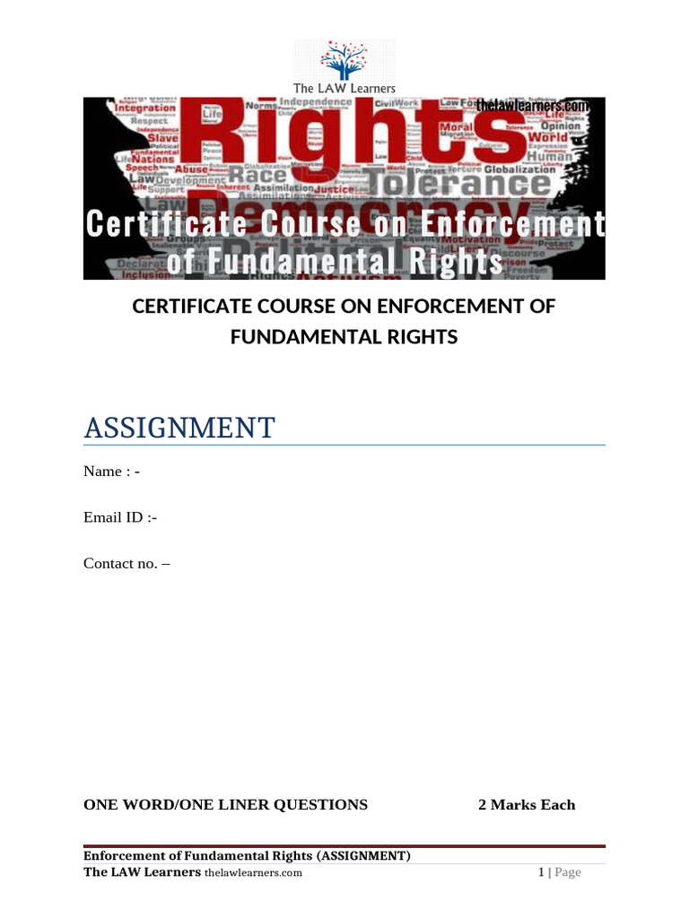 Assignment Constitution | PDF