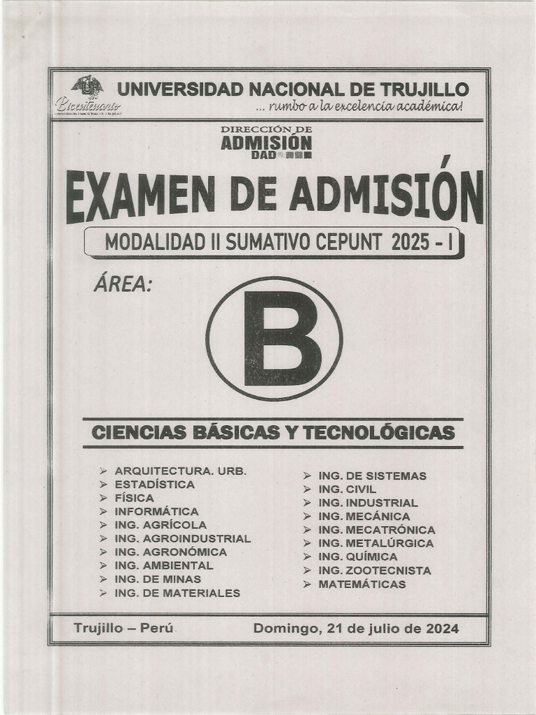 2do Sumativo Cepunt 2025 II B | PDF