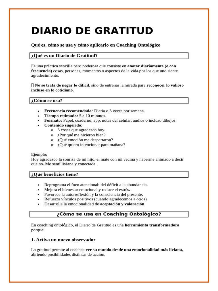 Diario de Gratitud | PDF | Gratitud | Las emociones