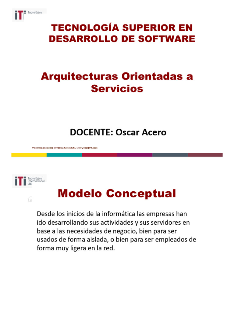 Unidad 3 - SOA | PDF | Xml | Arquitectura orientada a Servicios