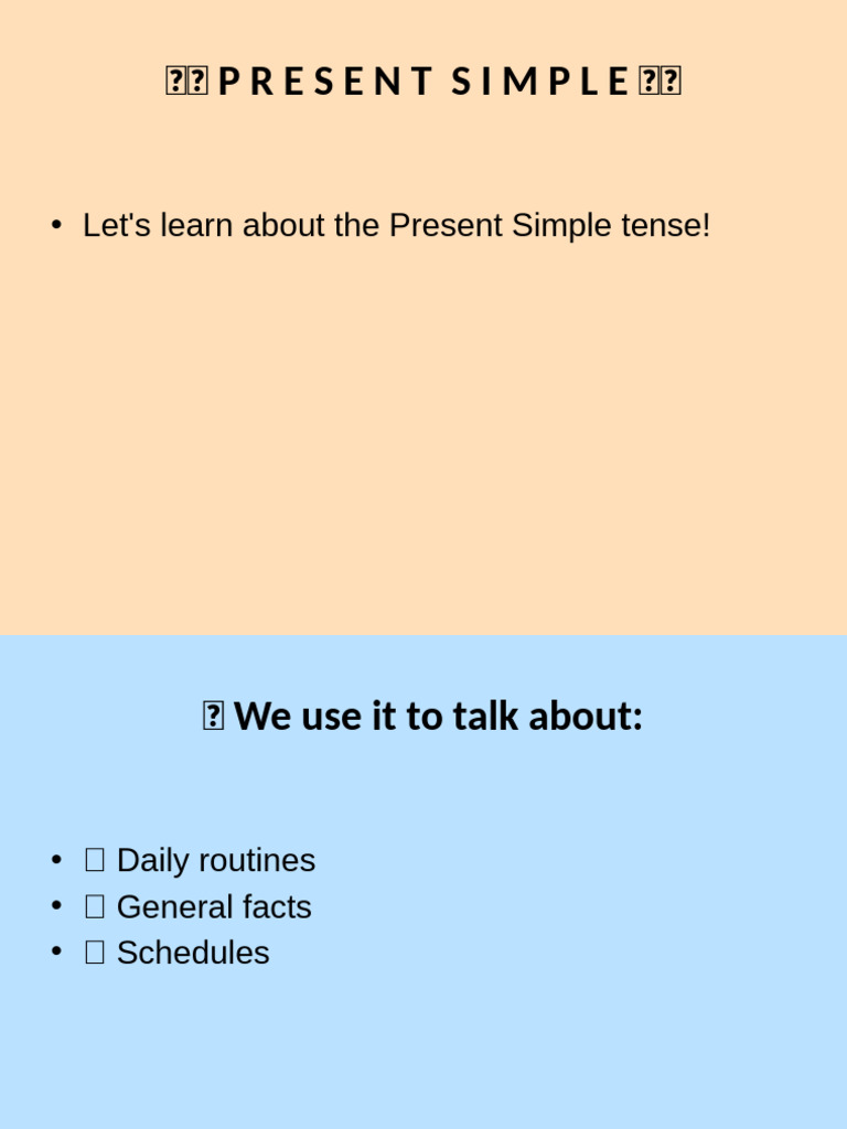 Learn Present Simple Tense Basics | PDF